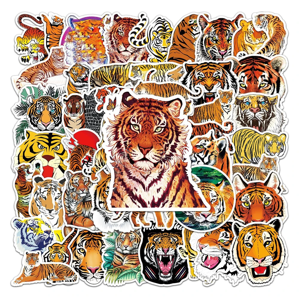 10-30-50-Pcs-Tiger-Creative-Fashion-DIY-Stickers-Kid-Graffiti-Suitcase ...