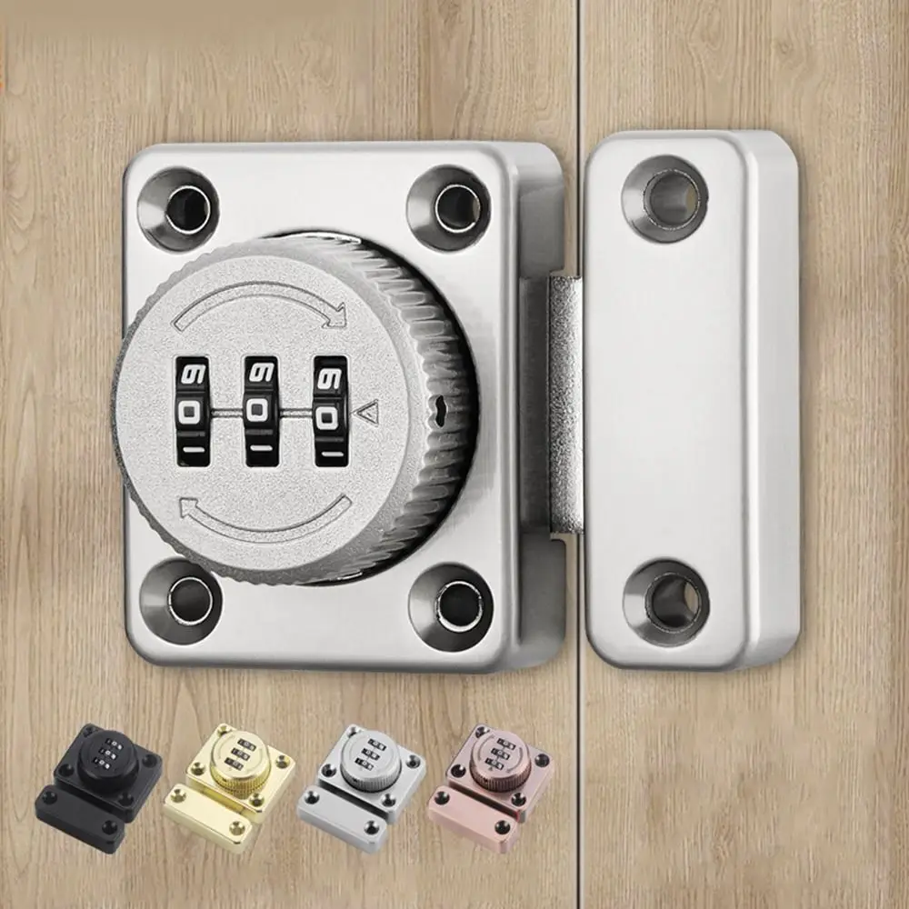 3-Digit-Combination-Password-Door-Lock-Smart-Cam-Code-Lock-Zinc-Alloy ...