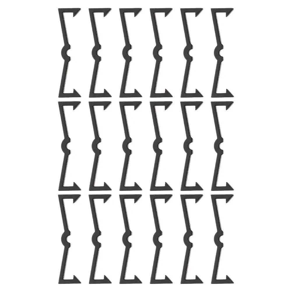 250Pcs Black Pegboard Hook Fixers Plastic Clips Heavy Duty Peg Locks ...