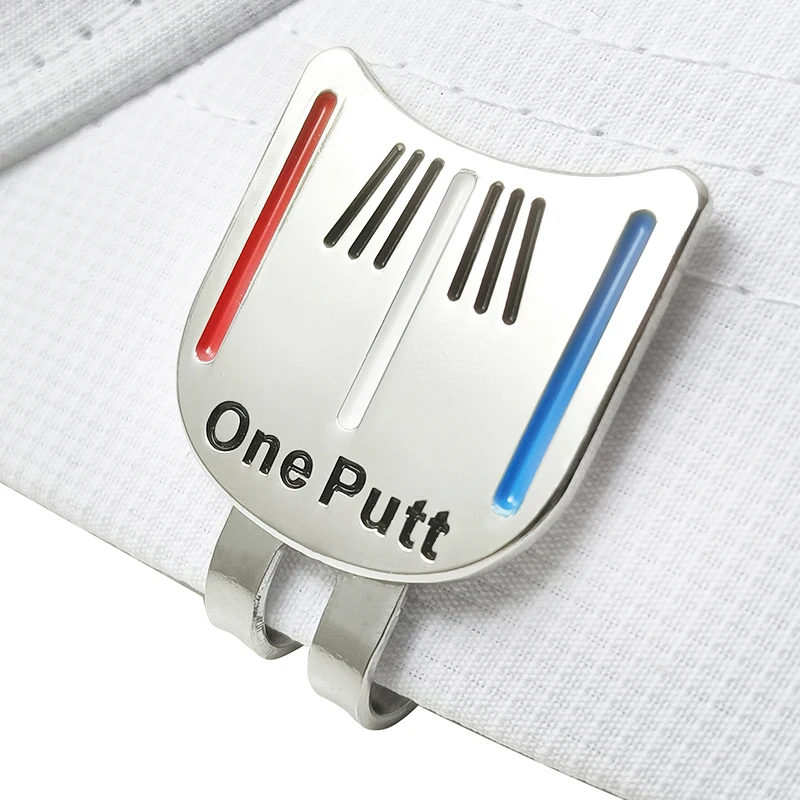 1pc One Putt Golf Ball Marker With Magnetic Hat Clip Putting Alignment ...