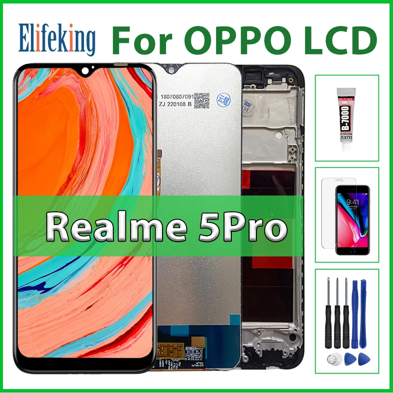 6.3“”LCD For OPPO Realme 5 Pro LCD Sisplay Touch Panel Screen Sensor ...