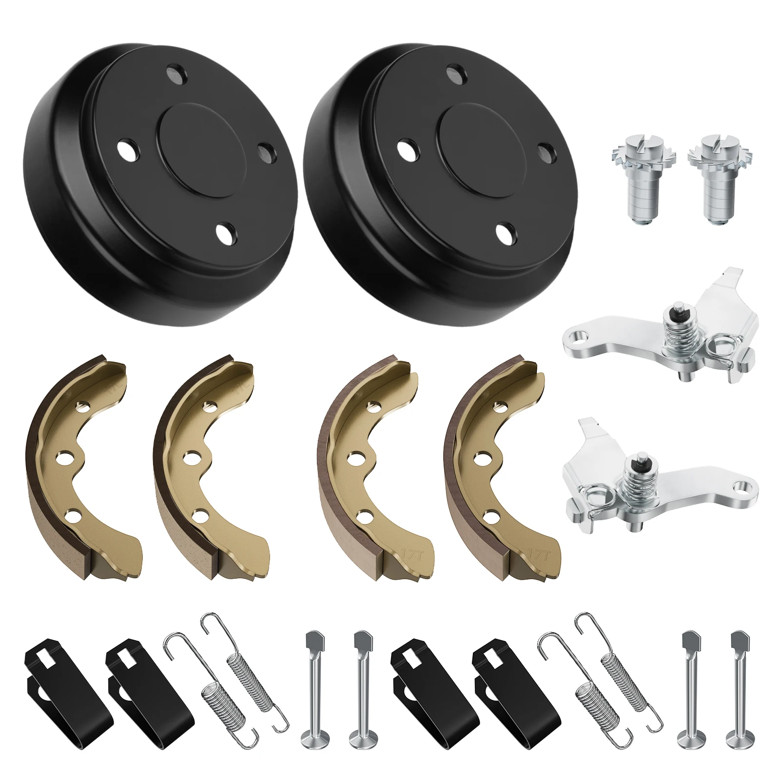Golf Cart Rear Brake Drum/Hub and Brake Shoes Deluxe Repair Kit for ...