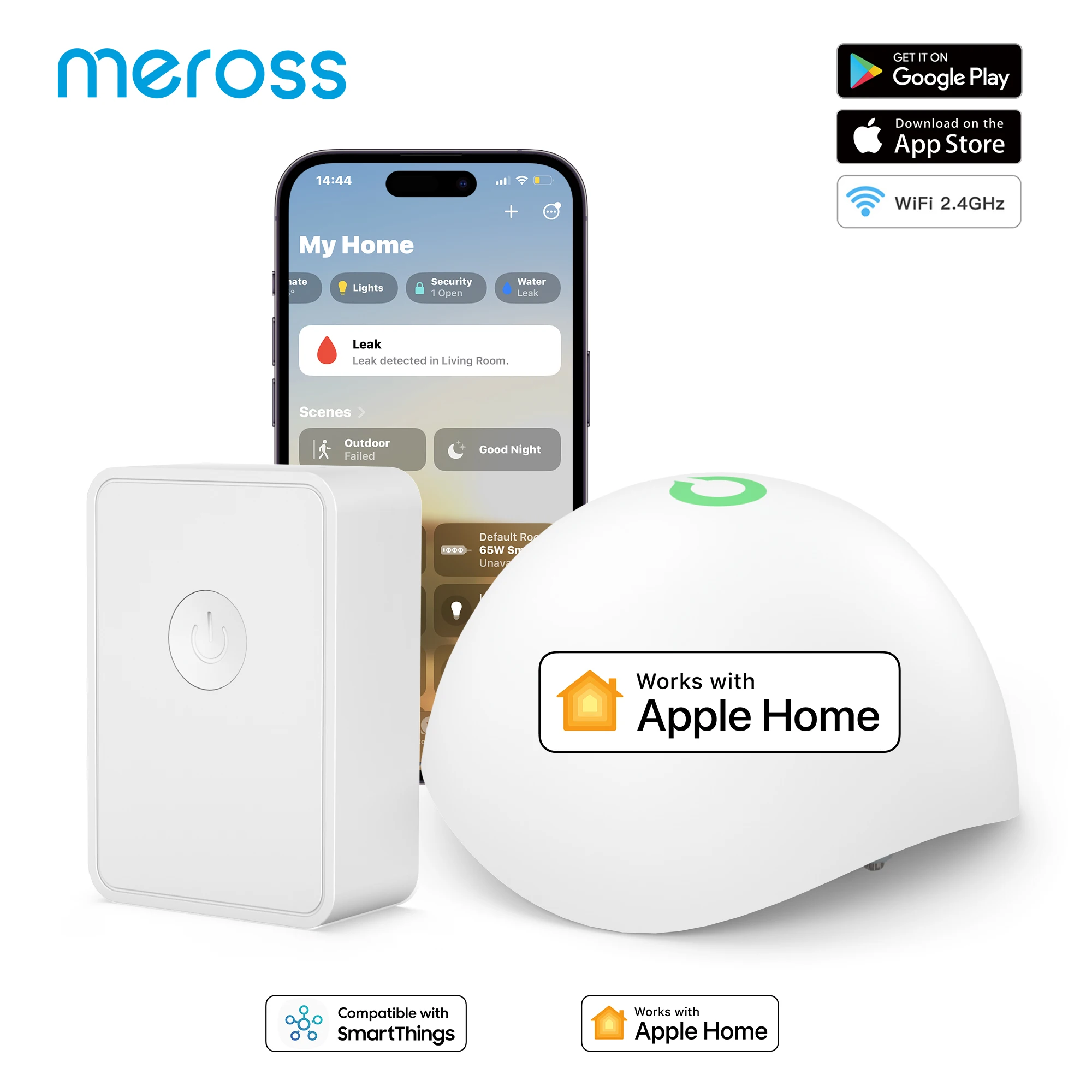 Meross-HomeKit-Smart-Water-Leak-Sensor-Wireless-Detector-Water-leakage ...