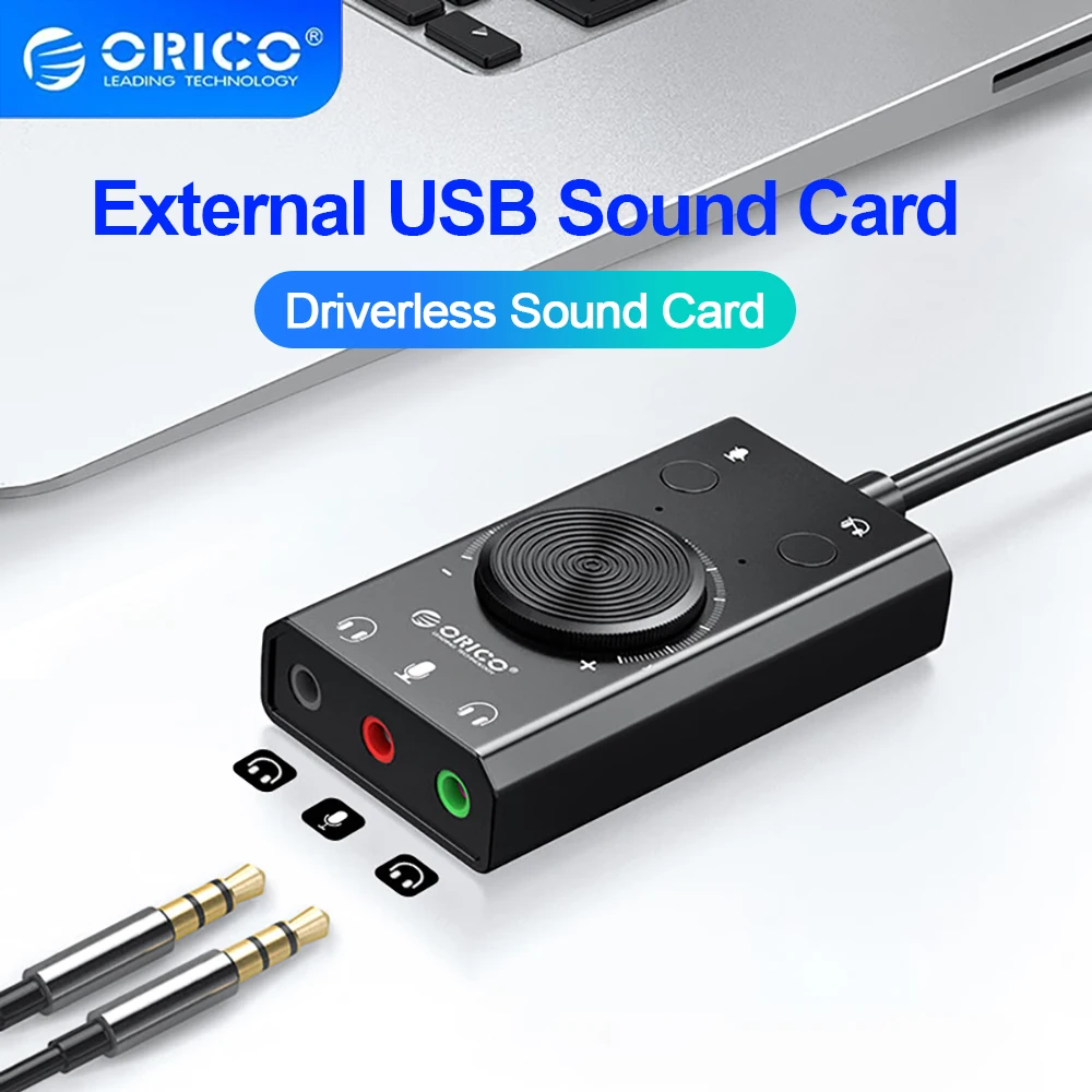 ORICO-USB-External-Sound-Card-with-Audio-Interface-Microphone-Port-Jack ...