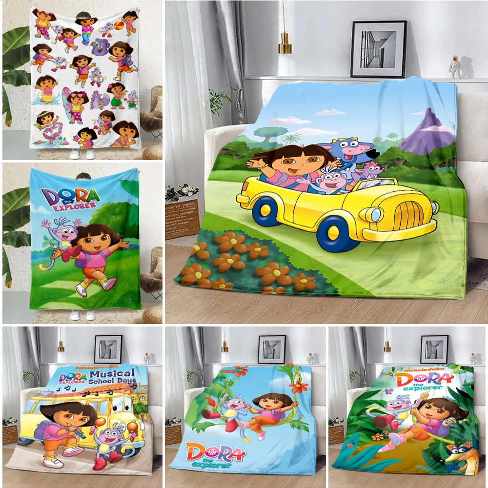Dora-the-Explorer-Printed-Blanket-Picnic-Blankets-Warm-Blanket-Soft-and ...