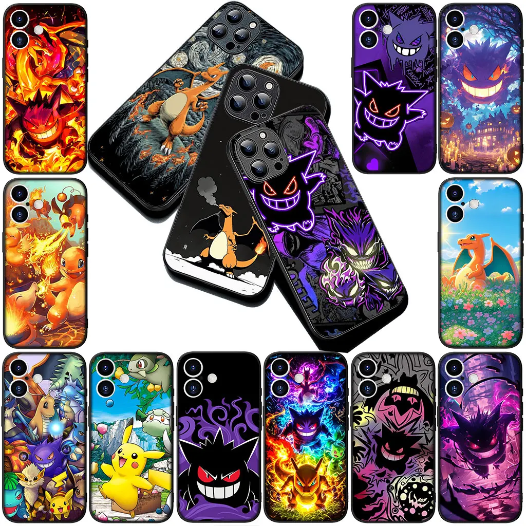 Cover P-Pokemons Charmander P-Pikachus Gengar Phone Case for Xiaomi ...