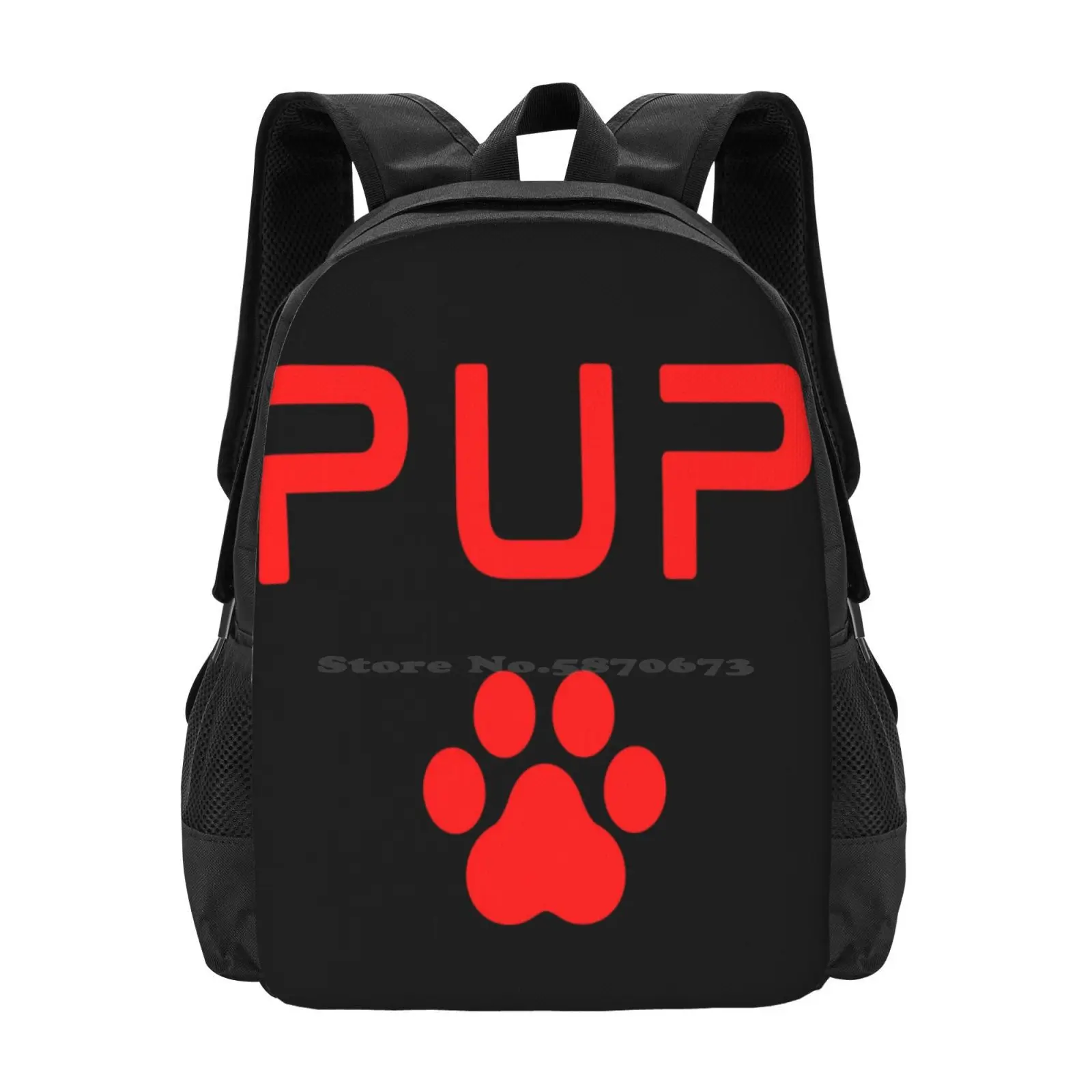 Pup Paw Print - Red Hot Sale Schoolbag Backpack Fashion Bags Gay Pup ...
