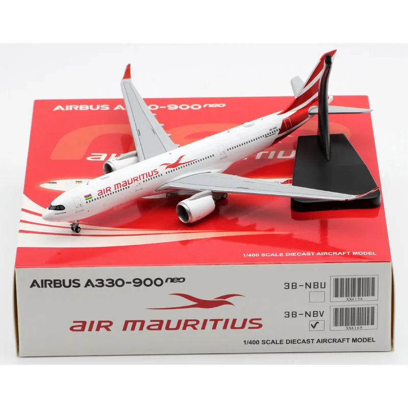 Xx4169 Alloy Collectible Plane Gift Jc Wings 1:400 Air Mauritius Airbus ...