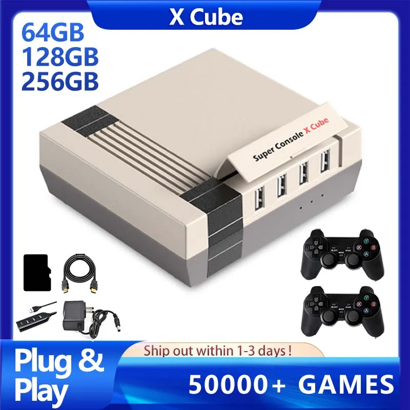 Super Console X Cubo Vídeo Game Console 4k Hd Caixa De Tv Embutido 50 + Emuladores 15000 + Jogos ...