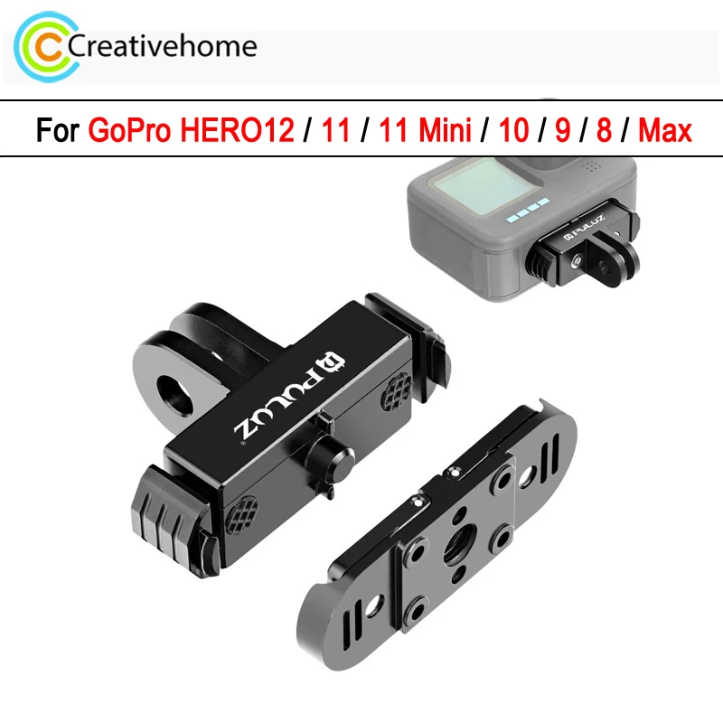 PULUZ For GoPro HERO12 Camera Magnetic Quick Release Base & Adapter ...