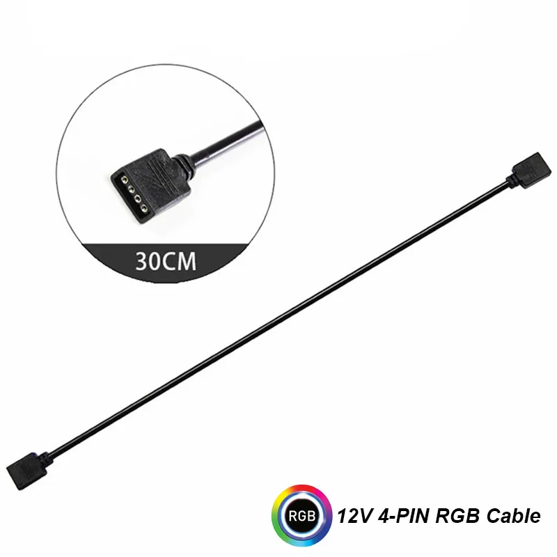 12V-4pin-5V-3-pin-AURA-RGB-Extension-Adapter-Cable-Motherboard-to-2-or ...