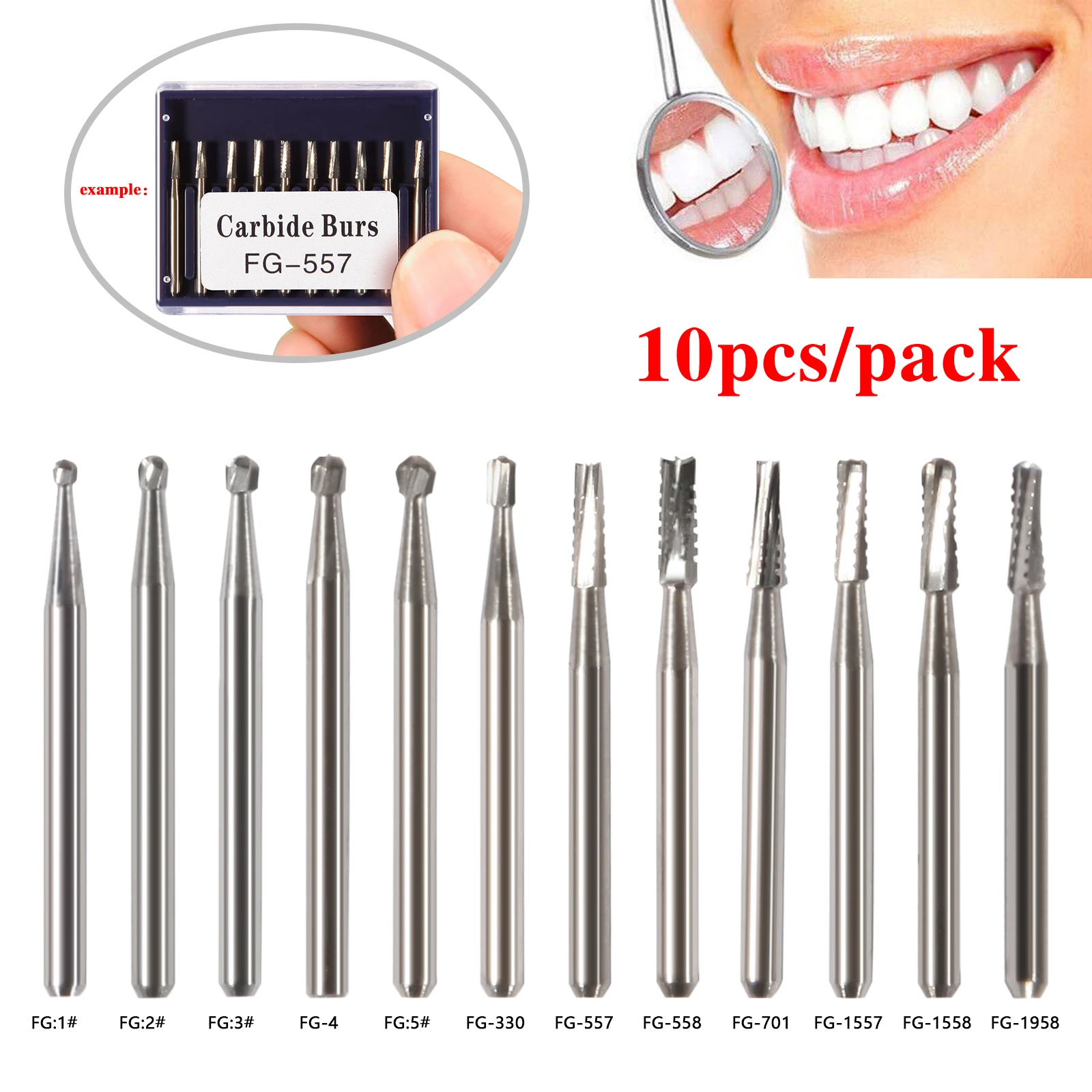 10pcs-Box-Dental-Tungsten-Carbide-Drill-Tungsten-Steel-Burs-For-High ...