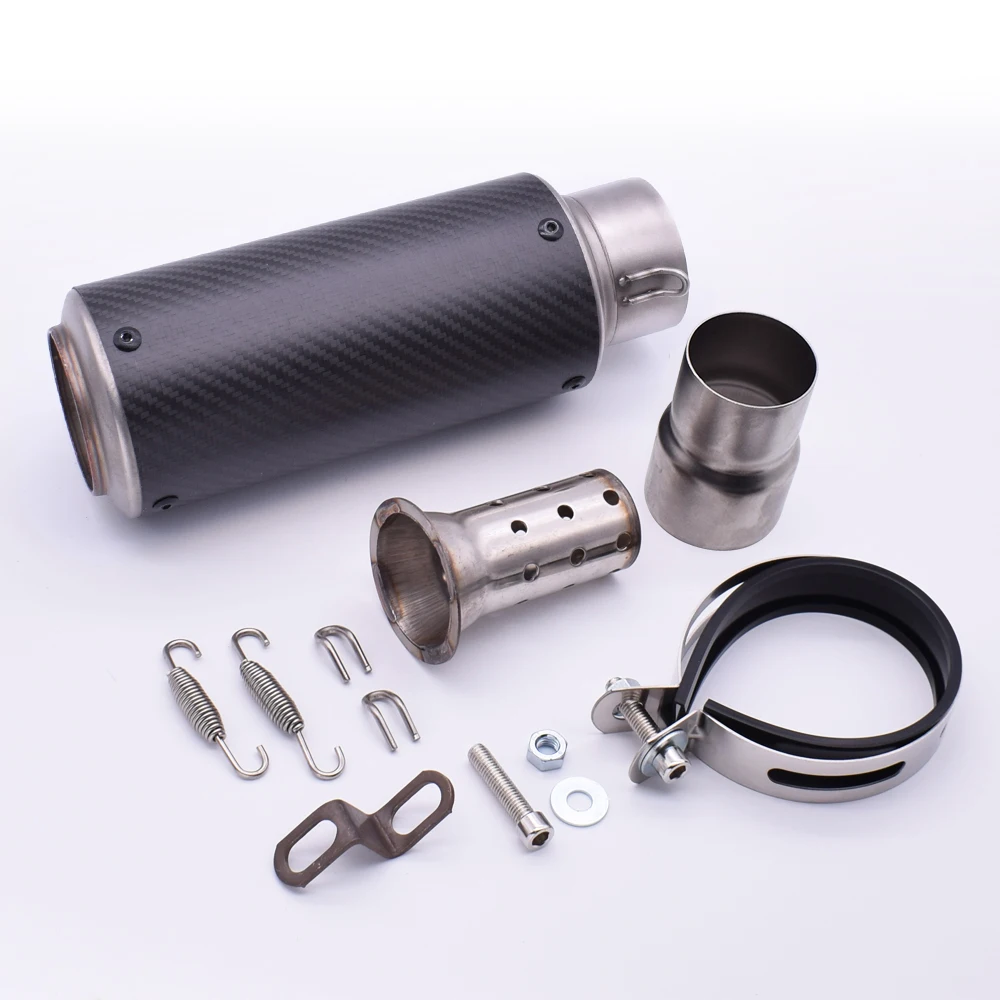 High-Quality-Motorcycle-Exhaust-Pipe-Carbon-Fiber-With-DB-Kille ...