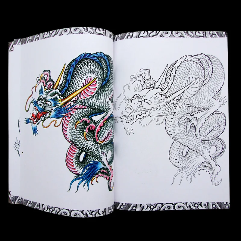 Colorful Japanese Dragon Tattoo