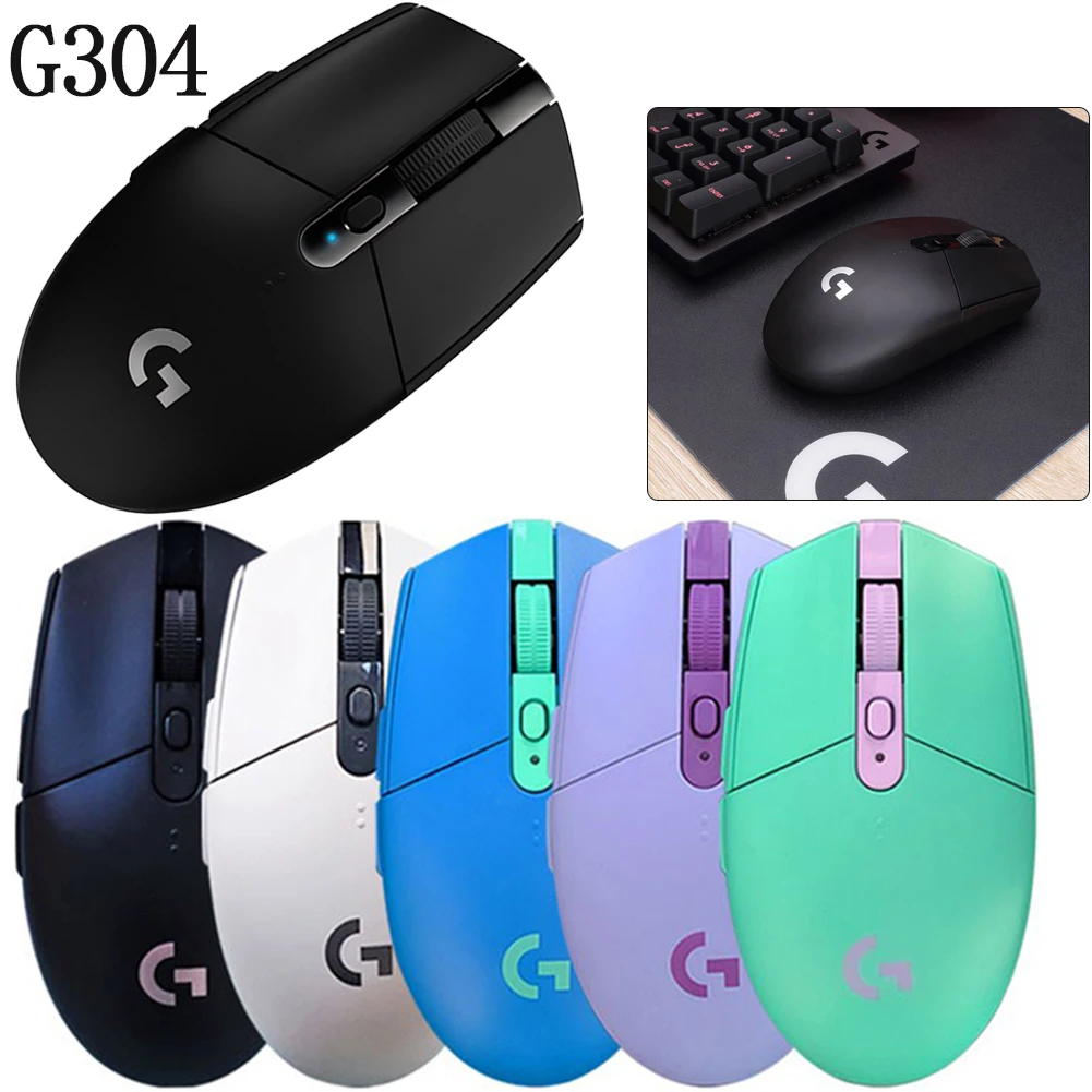 Logitech-g304 mouse sem fio para jogos, com 6 botões programáveis ...