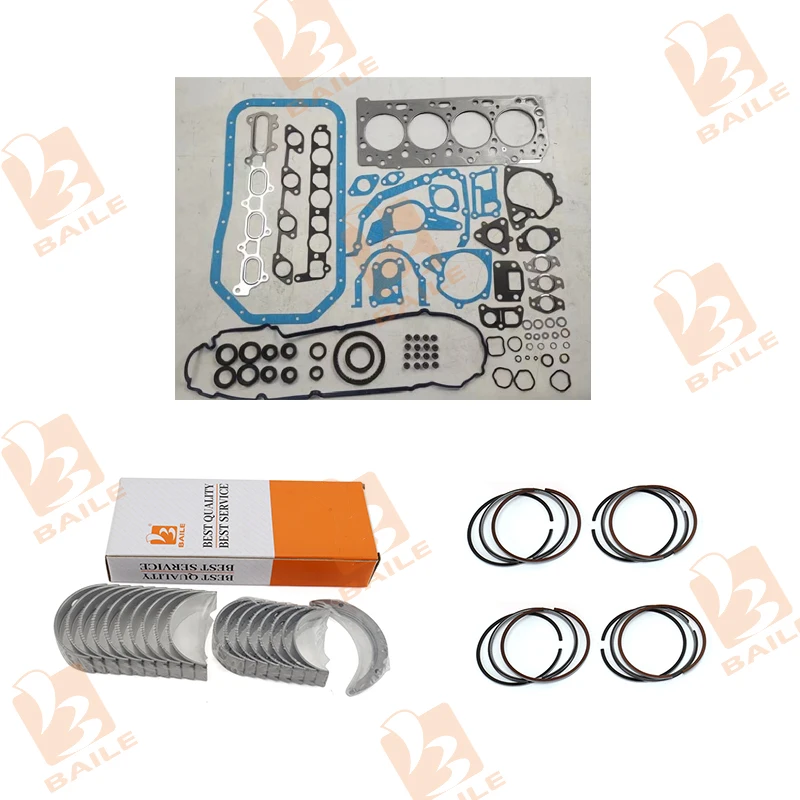 4D56U-Full-Gasket-Set-4-Cylinder-Piston-Ring-91-1-2-5-2-4-Crankshaft ...