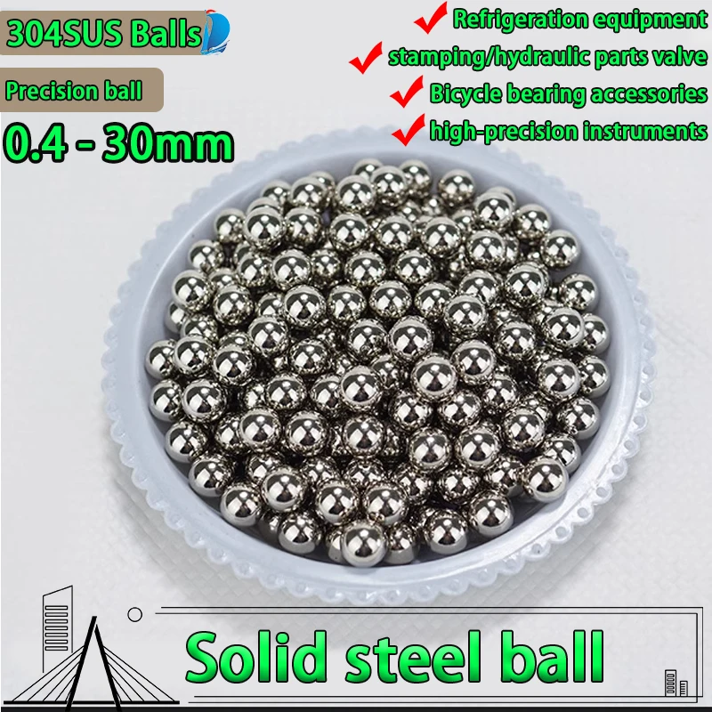 304 Stainless Steel Ball Bearing Ball Precision Solid 0.5/0.8/0.9/1.0/1 ...