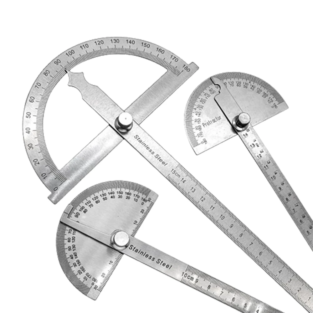 1Piece-180-Degree-Adjustable-Protractor-Stainless-Steel-Angle-Gauge-0 ...