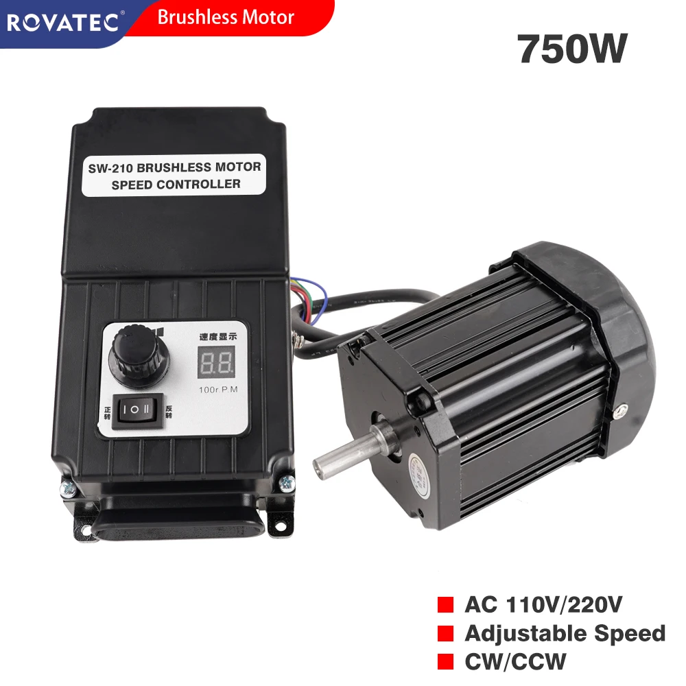 Motor-de-CC-sin-escobillas-de-750-vatios-controlador-de-velocidad-AC110V-220V-velocidad ...