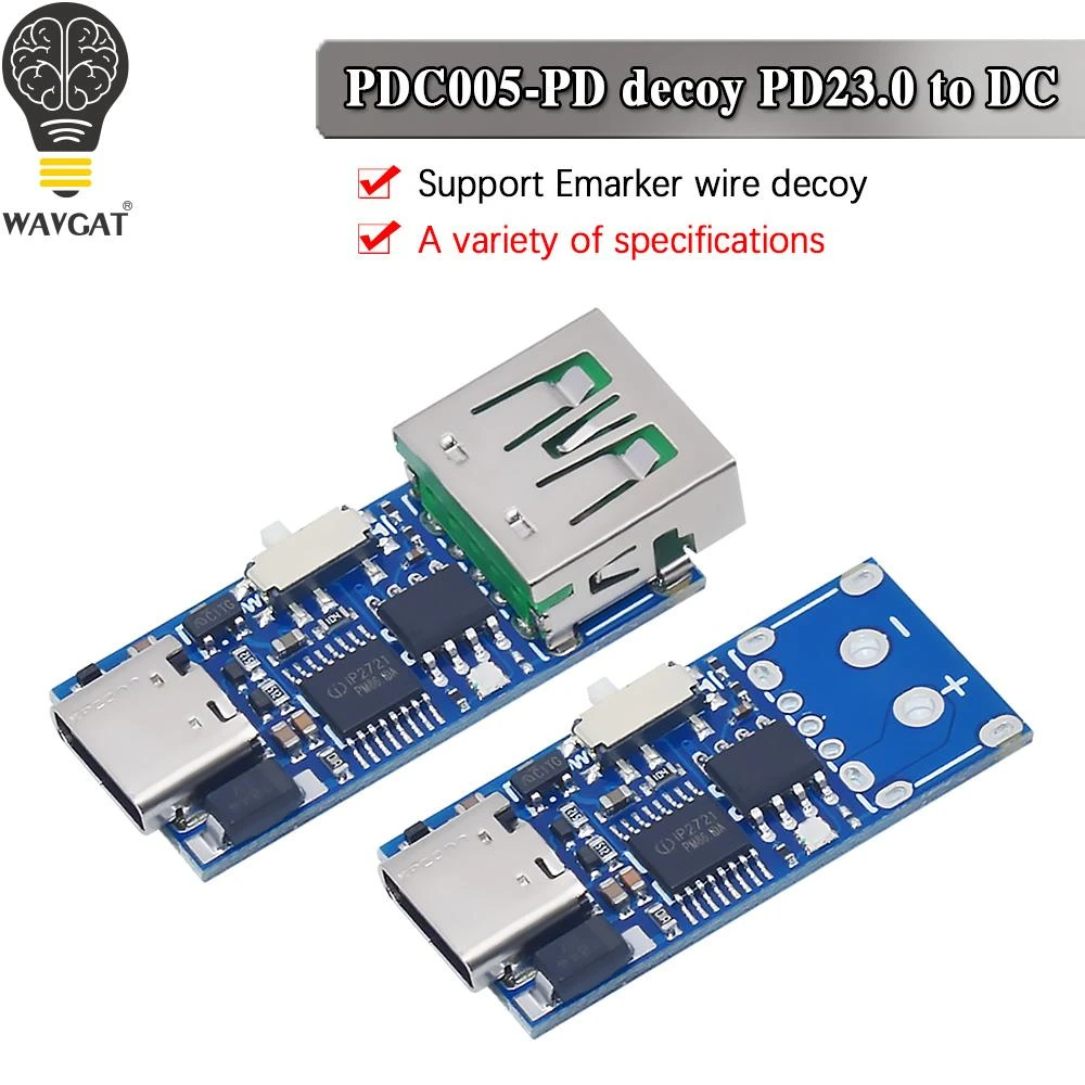 Type C USB C PD2.0 PD3.0 to DC Spoof Scam Fast Charge Trigger Polling Detector USB PD Notebook ...