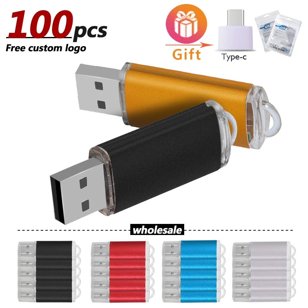 Free-Custom-100PCS-USB-Flash-Drives-Pen-Drive-256MB-512MB-1GB-2GB-4GB ...
