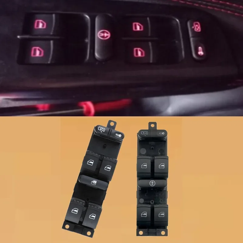 CAR Window Switch Master Control Switch for VW Jetta golf MK4 SEAT LEON ...