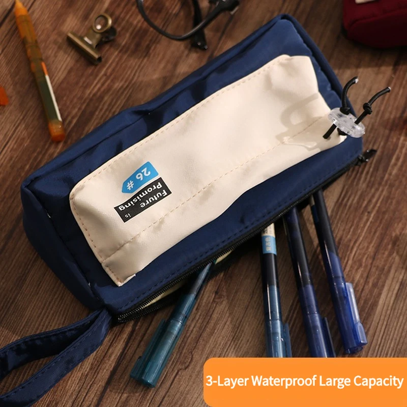 Waterproof-Multi-Layer-Pencil-Case-Stationary-Pen-Storage-Bag-Pen ...