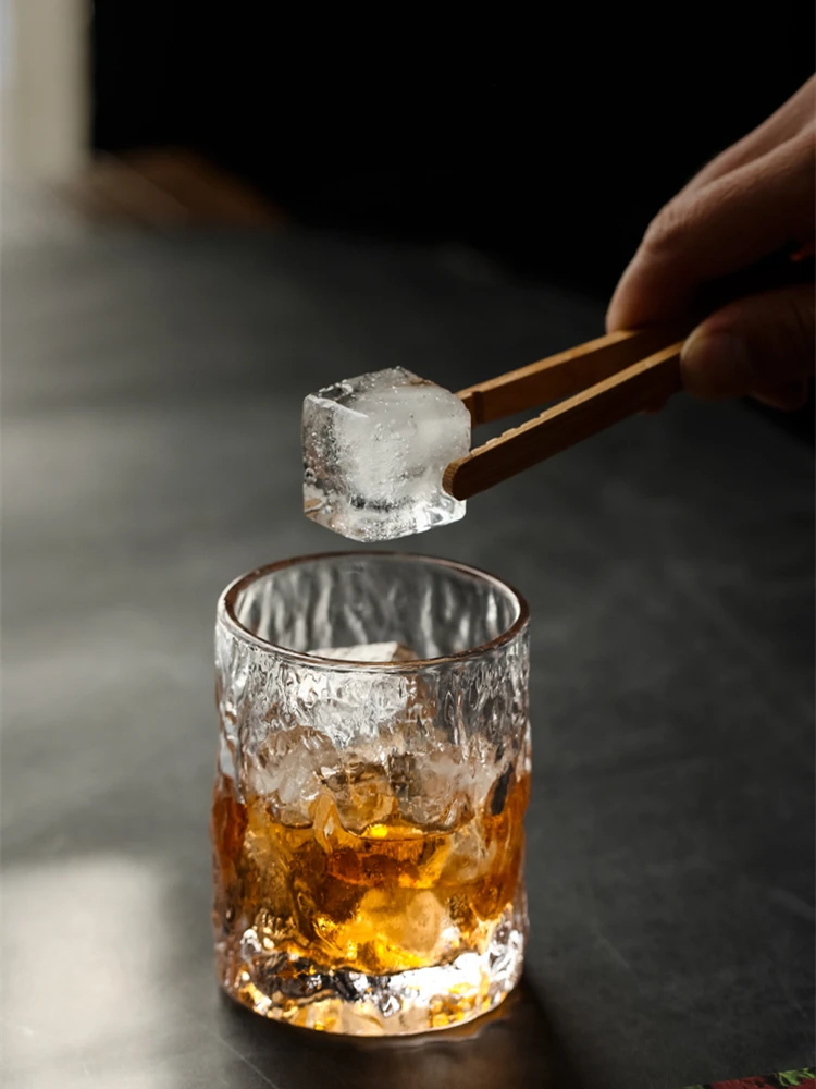 Ice Cubes In Whisky Glass