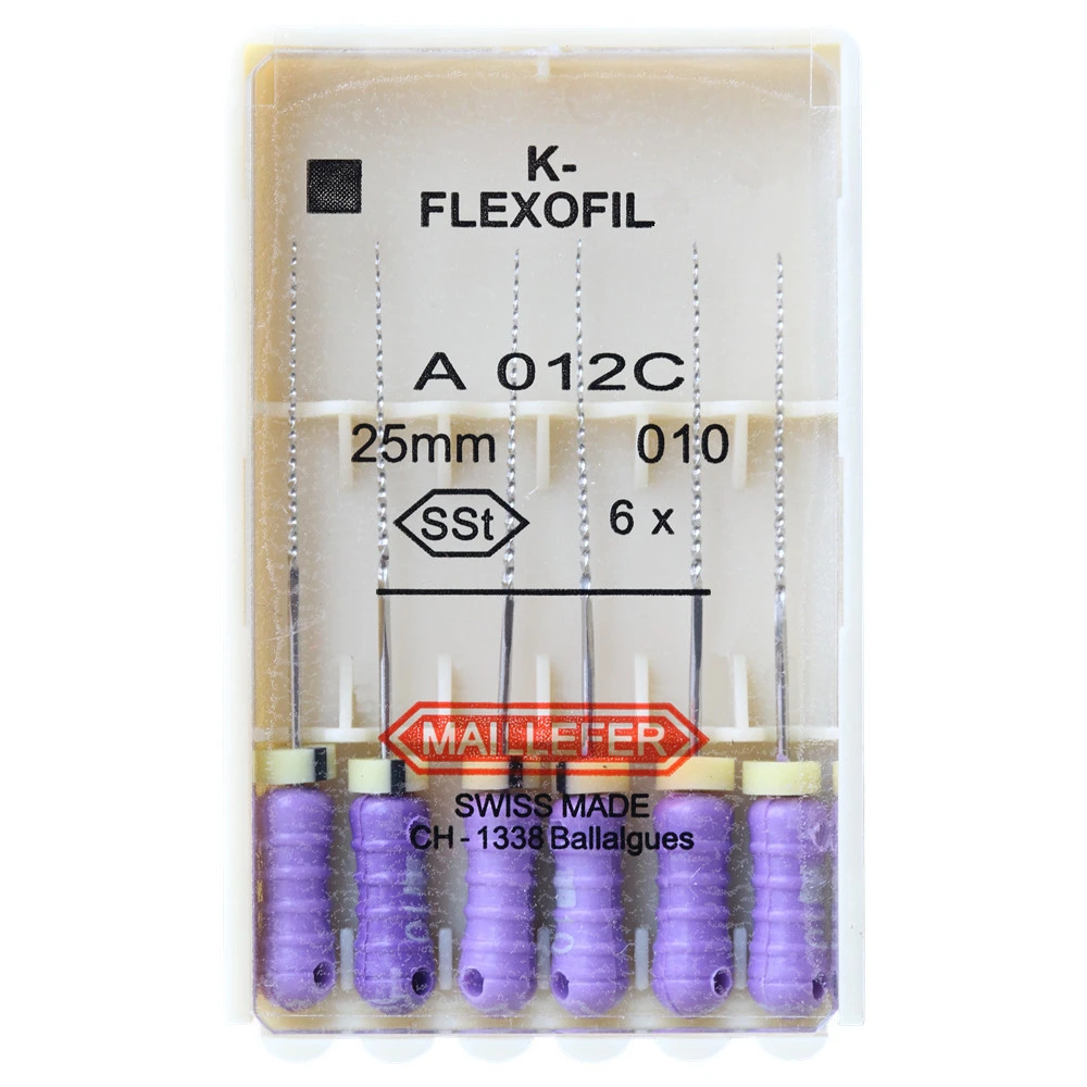 5Packs Dental K FLEXOFILE File 21/25/31mm SSt Flexibility Finger ...