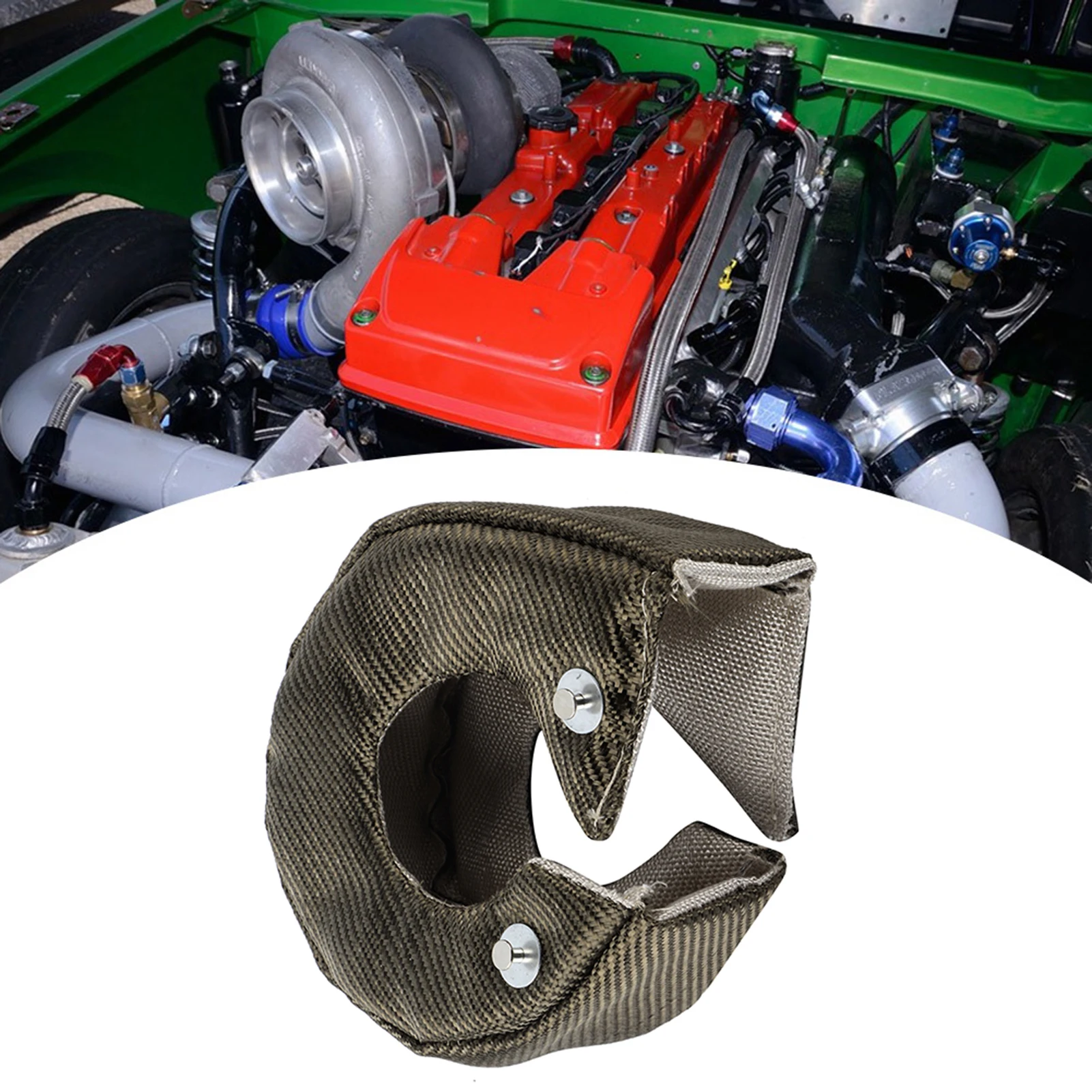 Single Heat Blanket Barrier Turbo Cover T3/GT35/GT37/GT40/GT42 Turbo ...