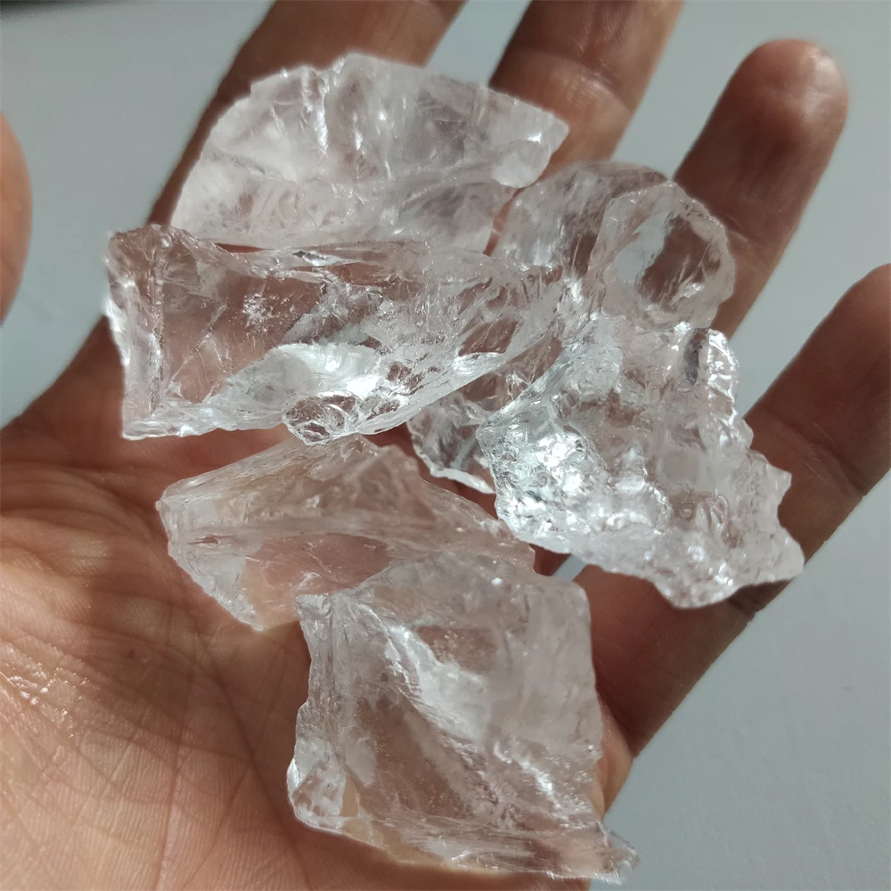 Piedra de cuarzo transparente Natural, cristal de roca blanca, piedras ...