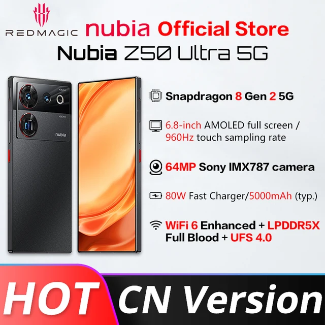 Nubia Z50 Ultra 5G SmartPhone 6.8 inch 144Hz AMOLED Screen Under screen ...