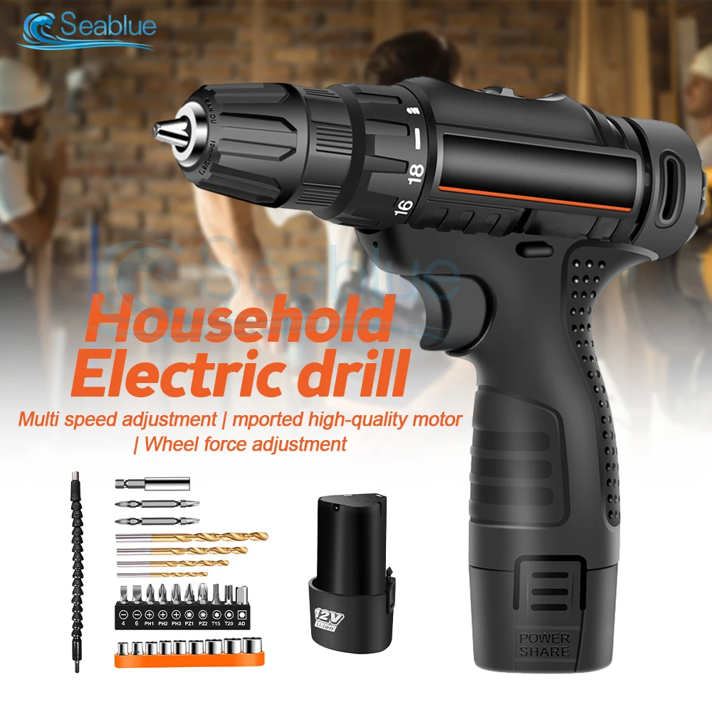 Electric-Screwdriver-Rechargeable-Wireless-Impact-Drill-Mini-Lithium ...