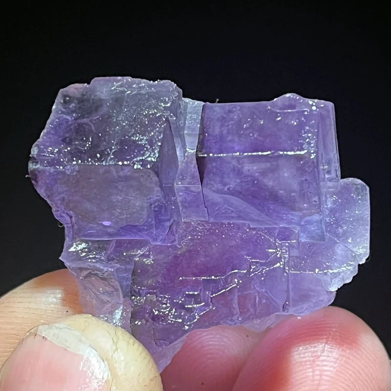 100% natural stepped purple fluorite specimen crystal cluster mineral ...