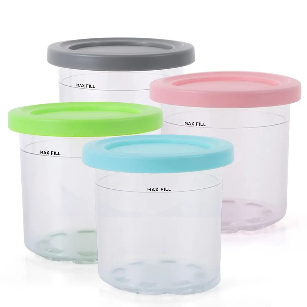 2-4pcs-Ice-Cream-Pints-Cup-Ice-Cream-Containers-With-Lids-For-Ninja ...