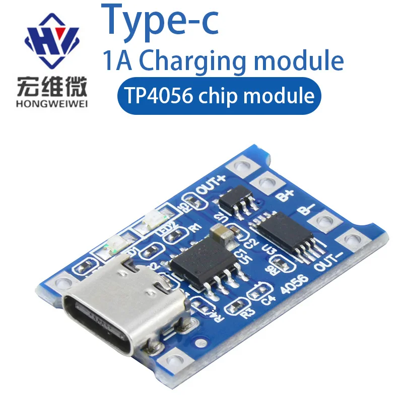 Micro-Type-c-USB-5V-1A-TP4056-Lithium-Battery-Charger-Module-Charging ...