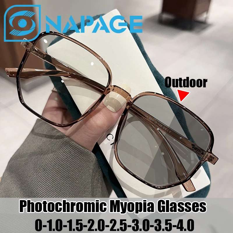 2 in 1 Photochromic Sunglasses with Diopter Intelligent Outdoor Anti-UV ...