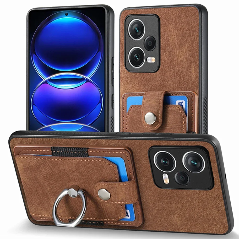 For-Xiaomi-Redmi-Note-13-12-Pro-Plus-5G-Case-Leather-Back-Cover-For ...