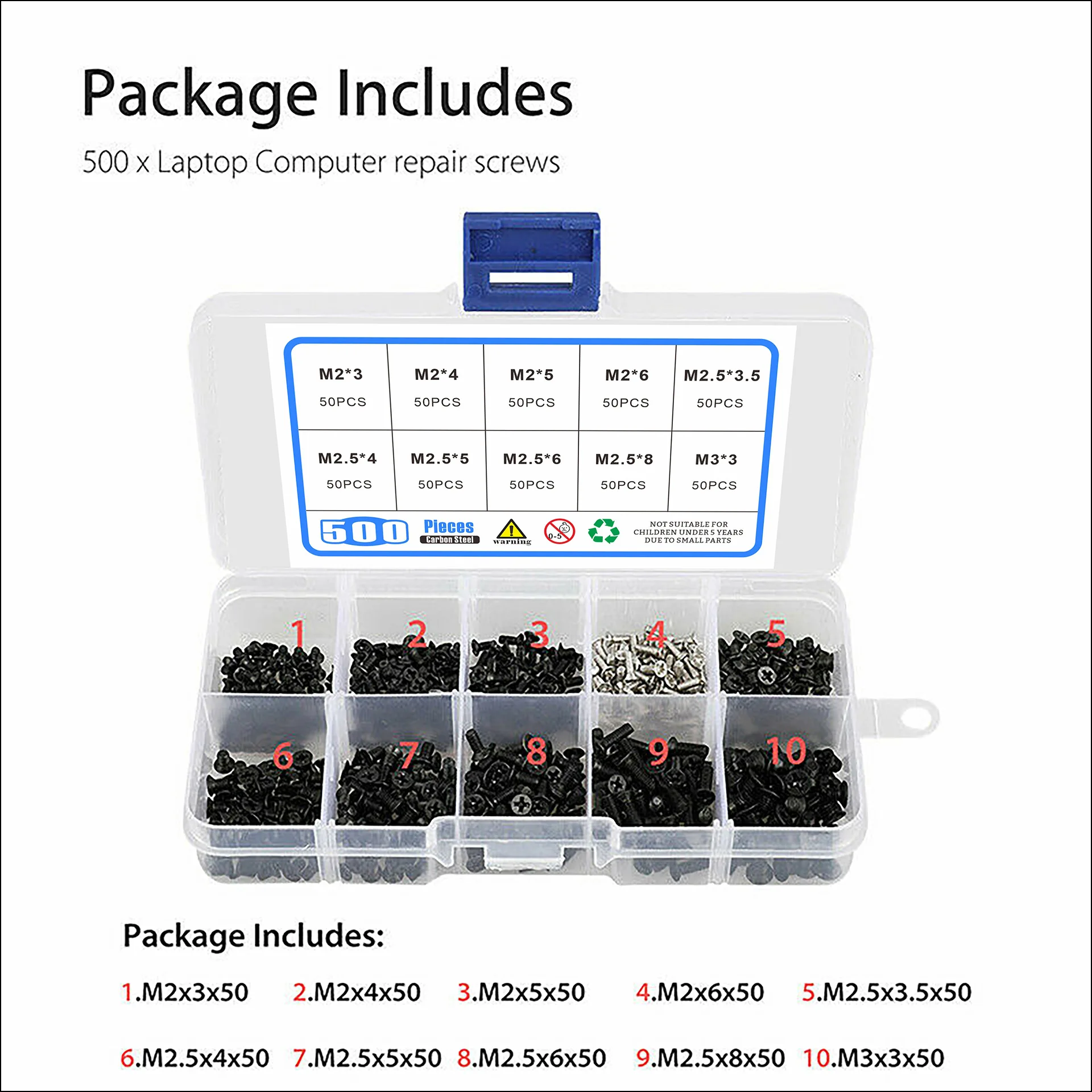 500PCS-M2-M2-5-M3-Laptop-Notebook-Computer-Repair-Screws-Set-for-IBM ...