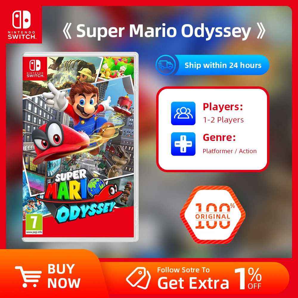Nintendo-Switch-Game-Super-Mario-Odyssey-TV-Tabletop-Handheld-Play ...