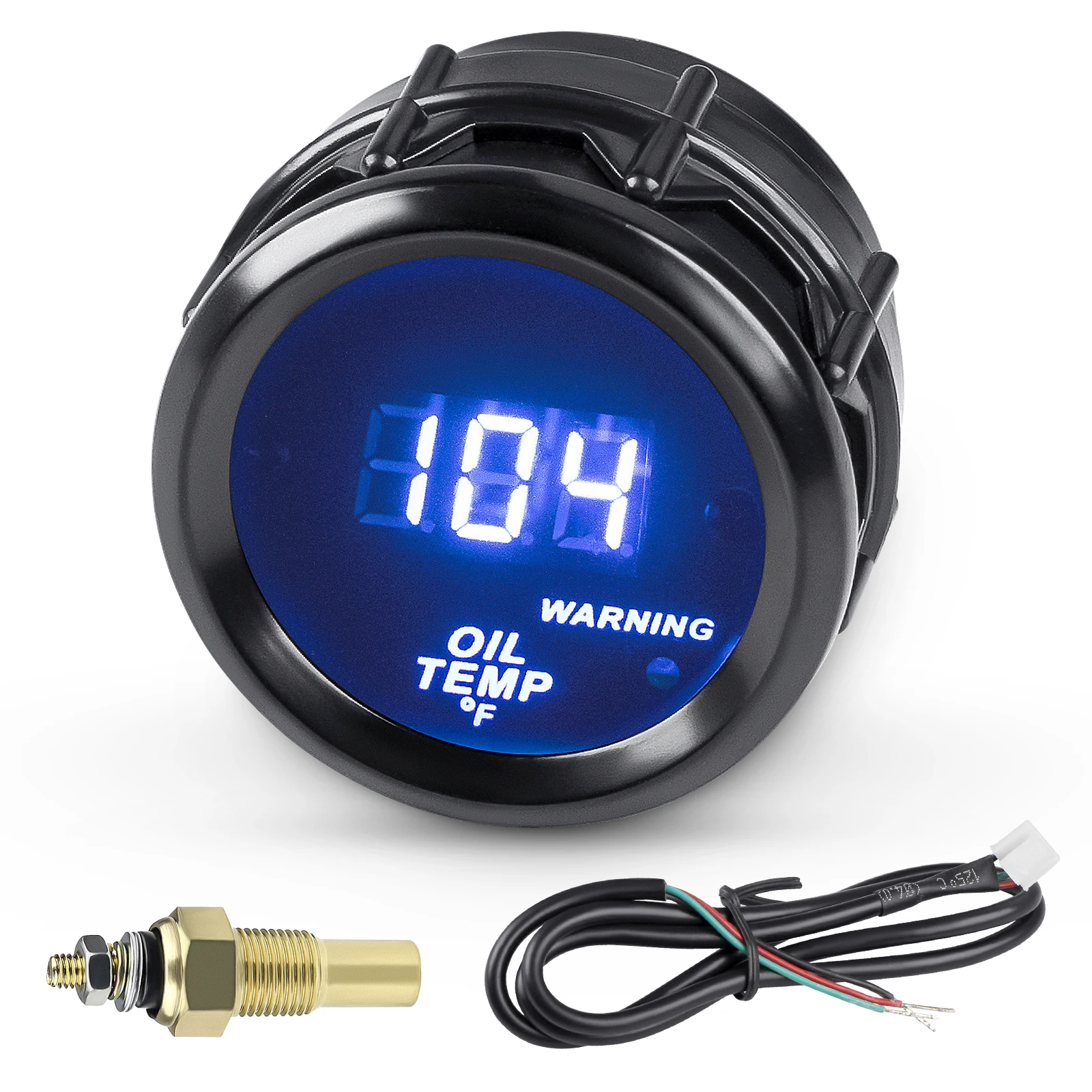 52mm-Oil-Temp-Temperature-Gauge-Car-Digital-Gauge-with-Thread-NPT-1-8 ...