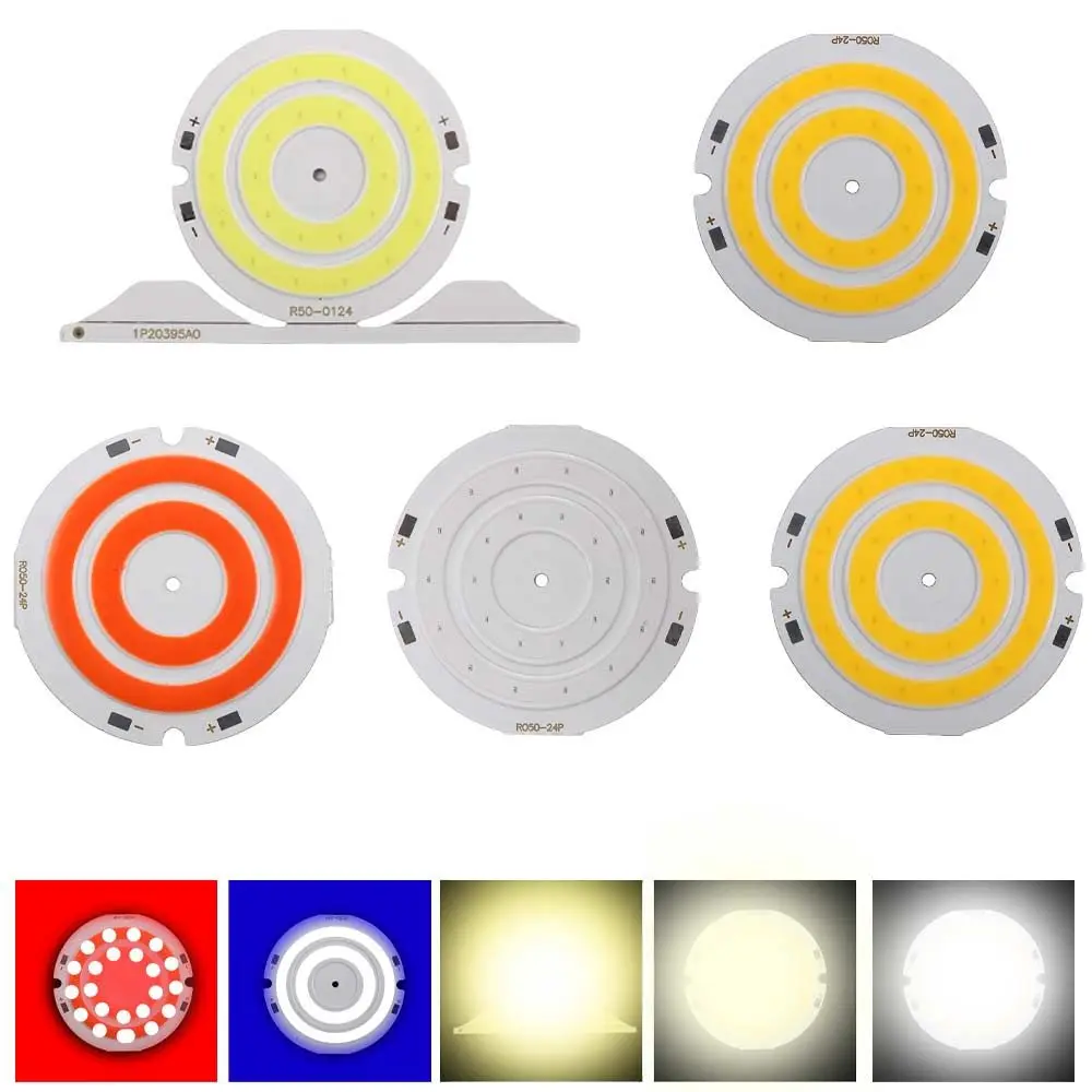 50mm-Dia-DC-3V-4V-DIY-Lamp-Round-Double-Ring-COB-Circular-LED-COB ...