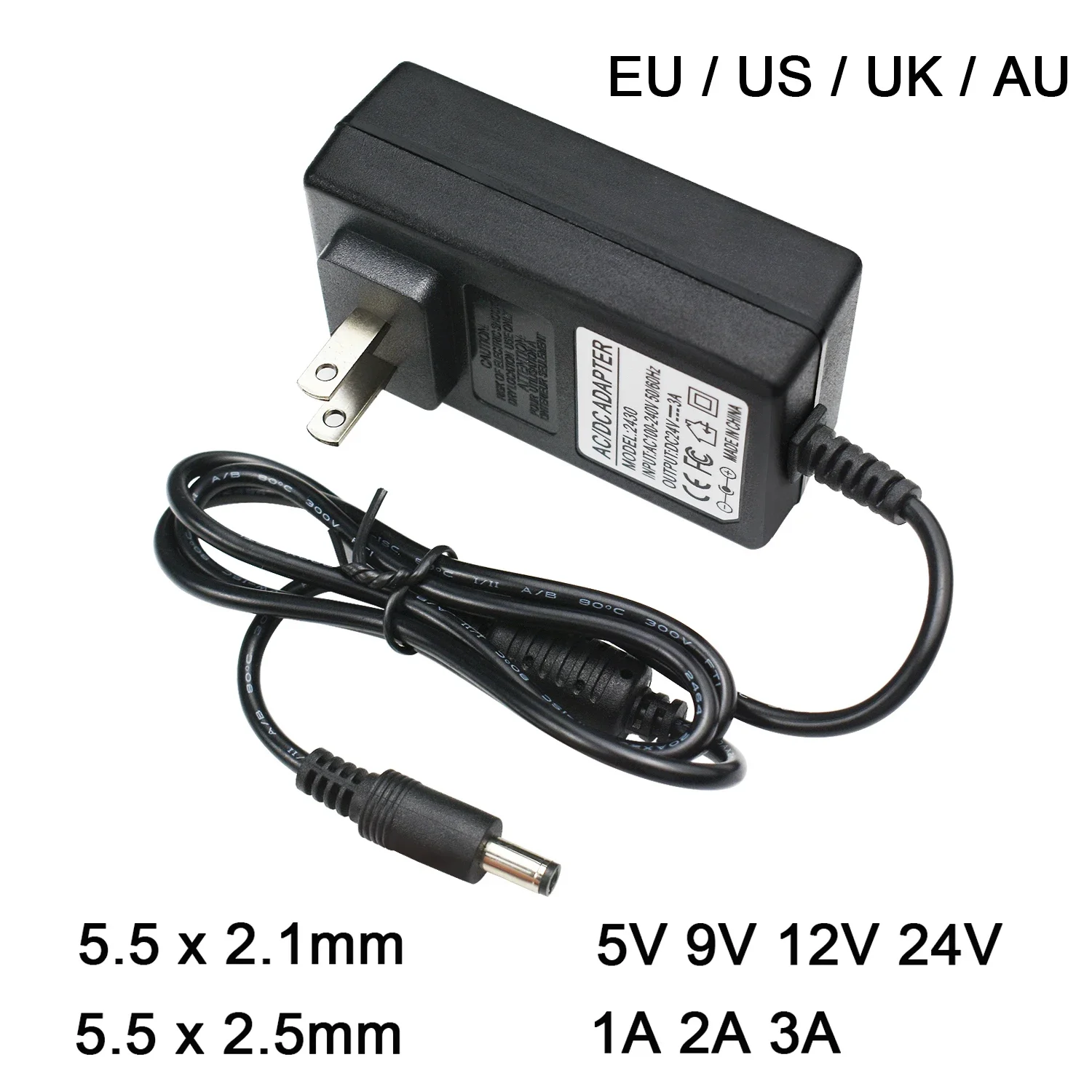 AC110-240V-DC-5V-9V-12V-24V-l-autorisation-pipeline-3A-Adaptateur ...