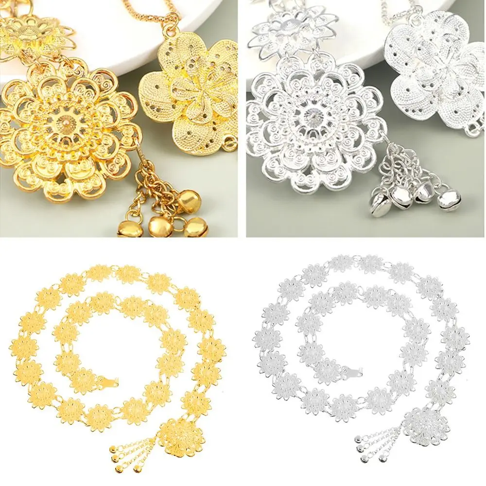 Vintage-India-Belly-Dance-Gold-Silver-Color-Waist-Chain-Gypsy-Thai ...