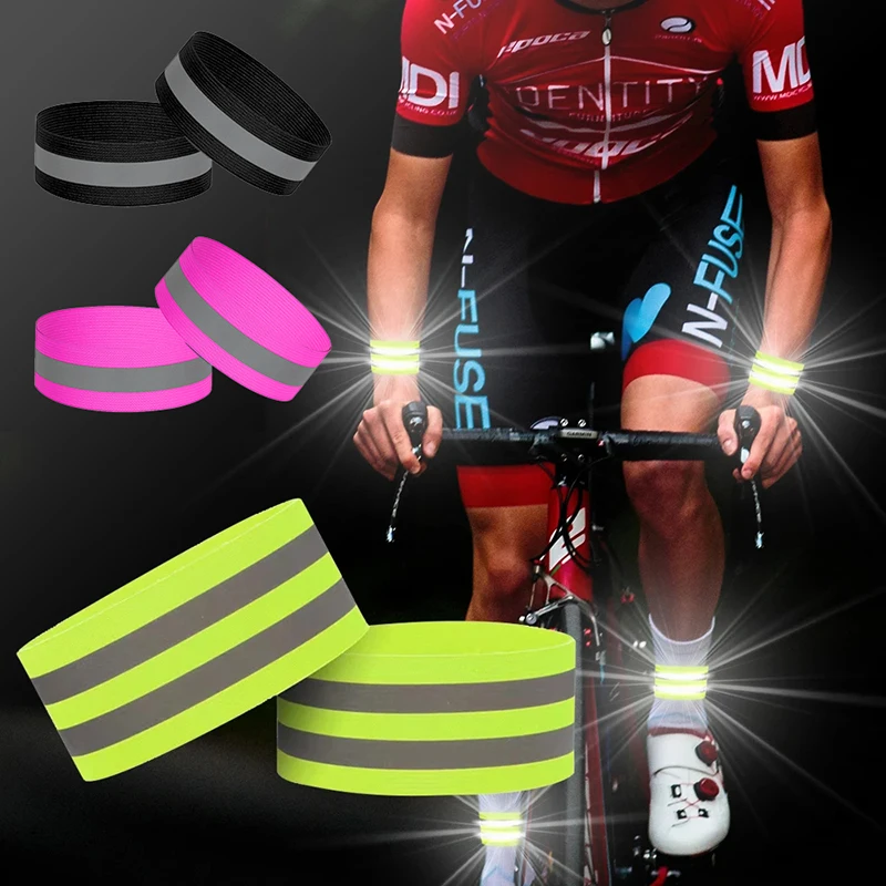 Reflective-Bands-For-Wrist-Arm-Ankle-Leg-High-Visibility-Reflect-Straps ...