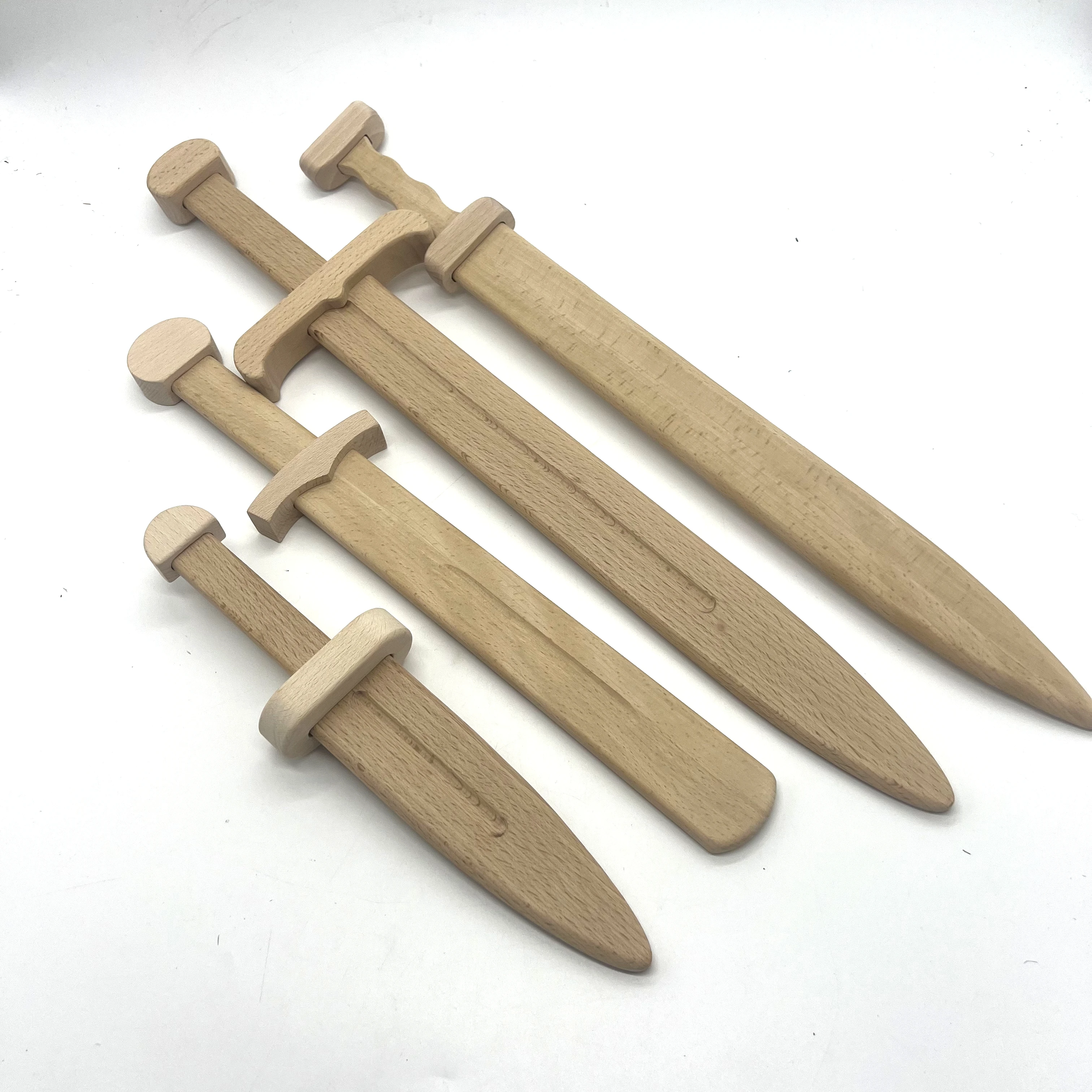 4Pcs-Wooden-Sword-Toy-Boy-Children-Samurai-Props-Outdoor-Sword ...