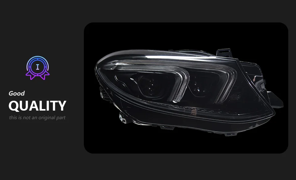 Benz GLE W166 Class Headlights 2015-2019 LED Headlight Dynamic Signal ...
