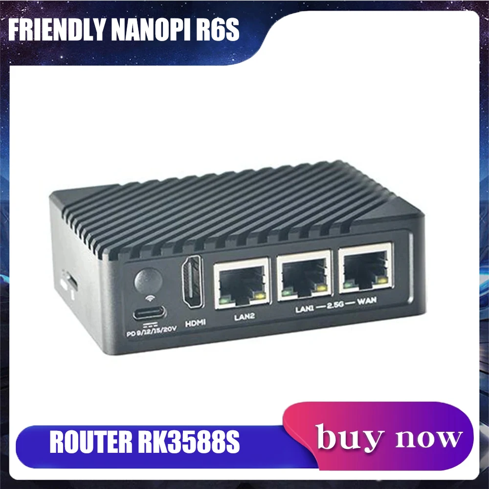 Friendly NanoPi R6S Router RK3588S Cortex-A76, 8GB DDR4 32GB eMMc 2.5G ...