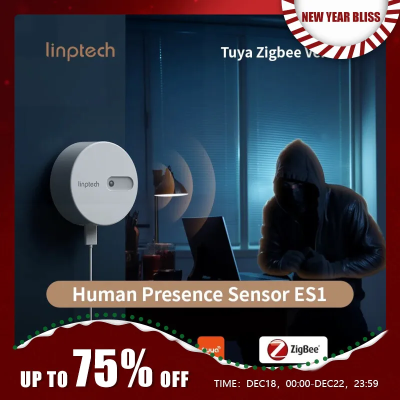Linptech-Presence-Sensor-ES1-Smart-Motion-Sensor-with-24G-MmWave-Radar ...