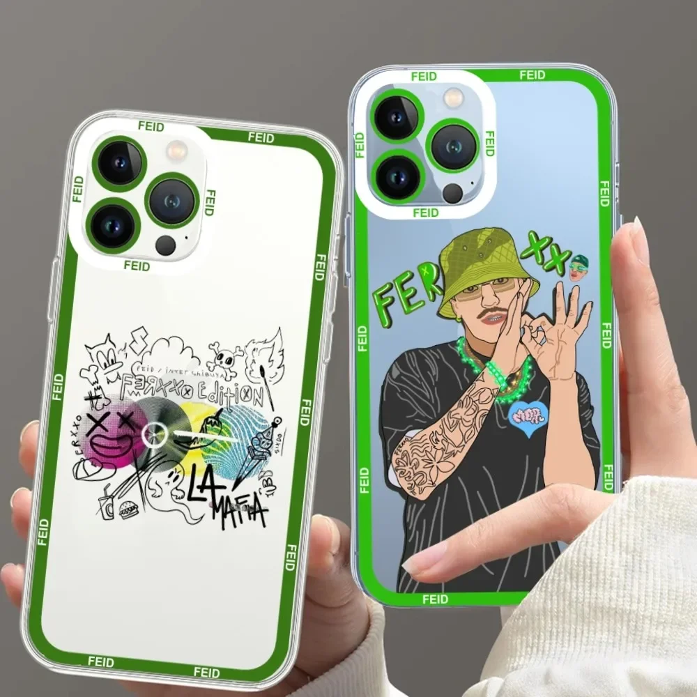 Funda-de-tel-fono-Singer-f-feid-Ferxxo-SIXDO-carcasa-transparente-para ...